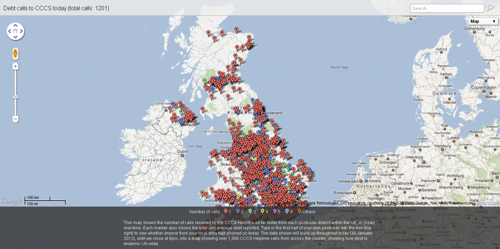 uk debt map | StepChange MoneyAware